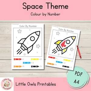 Colour by Number, Space Preschool, What Comes Next, Pattern Activity ...