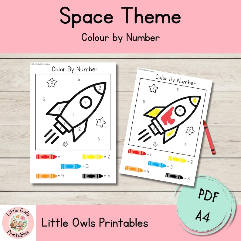 Colour by Number, Space Preschool, What Comes Next, Pattern Activity ...