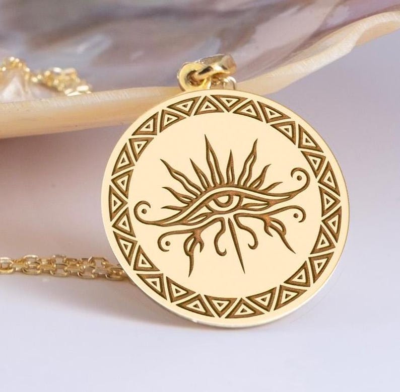 Sterling Silver Avatar Varang Eye Pendant Necklace, Movie Lover Gift - Etsy