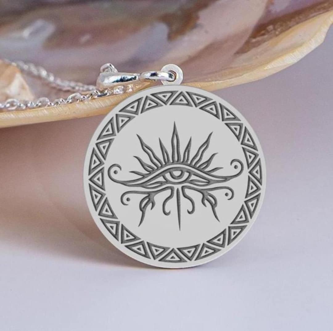 Sterling Silver Avatar Varang Eye Pendant Necklace, Movie Lover Gift - Etsy