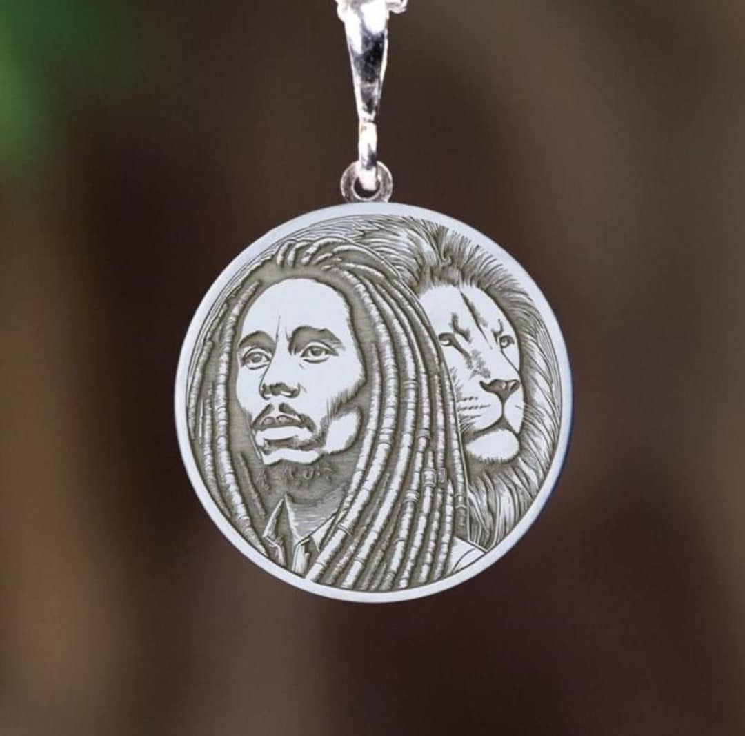 Bob Marley Lion Pendant Necklace: Sterling Silver Reggae Jewelry - Etsy