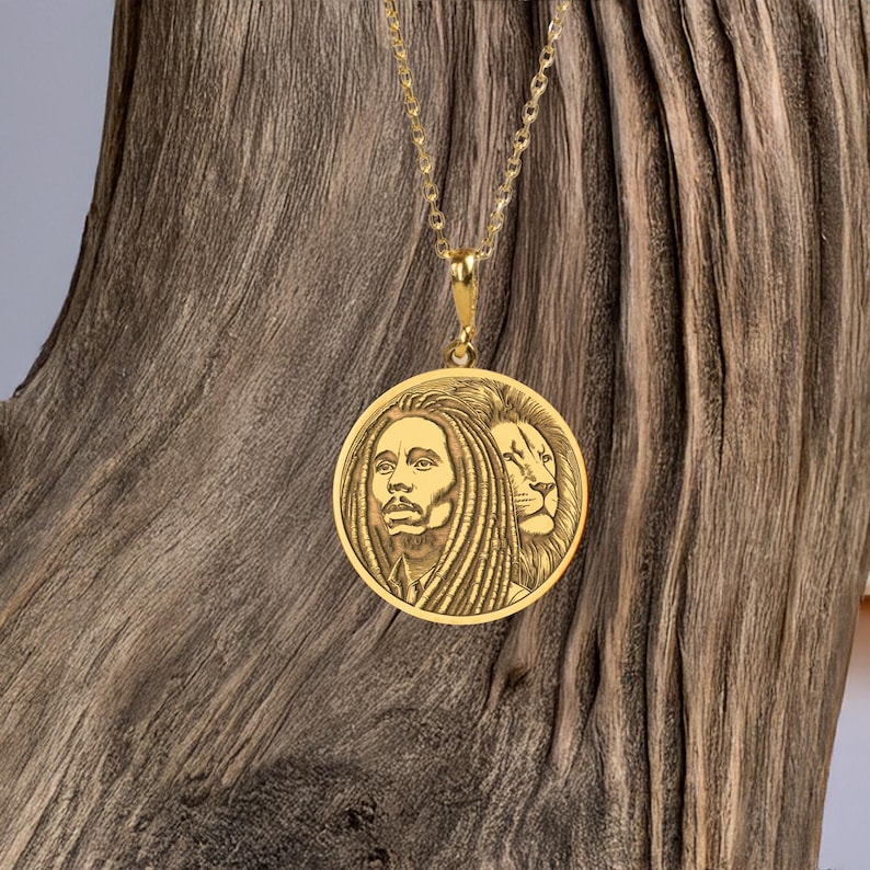 Bob Marley Lion Pendant Necklace: Sterling Silver Reggae Jewelry - Etsy