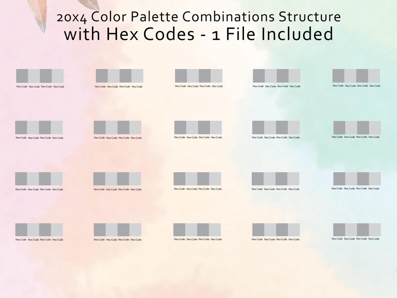 Bright Neon Color Palette Combinations Bundle 500+ Colors | Hex Codes ...
