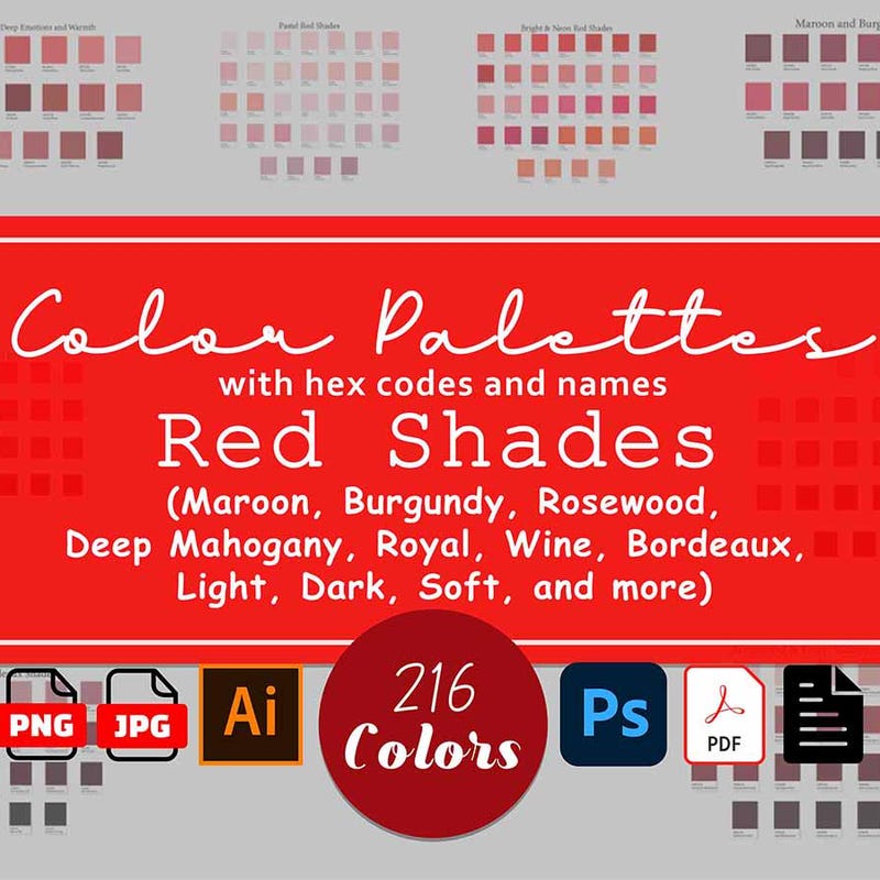 Red Wine Color Chart - Etsy