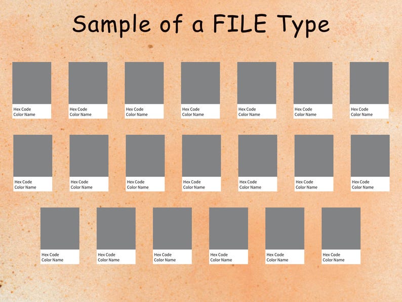 Orange Color Palette Bundle 212 Shades With Hex Codes and Names | Peach ...