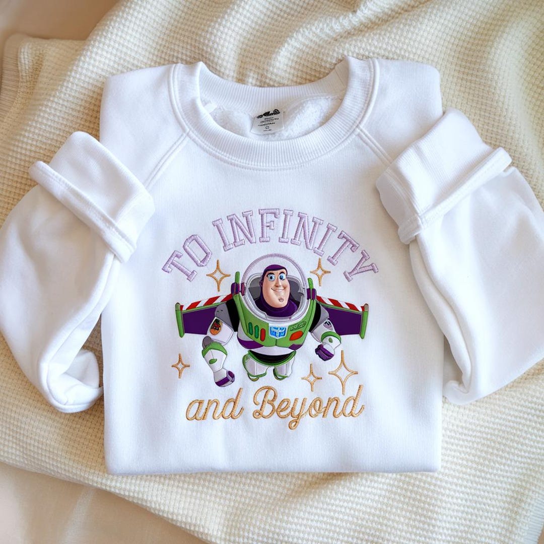 To Infinity and Beyond Embroidered Sweatshirt, Buzz and Woody Matching ...
