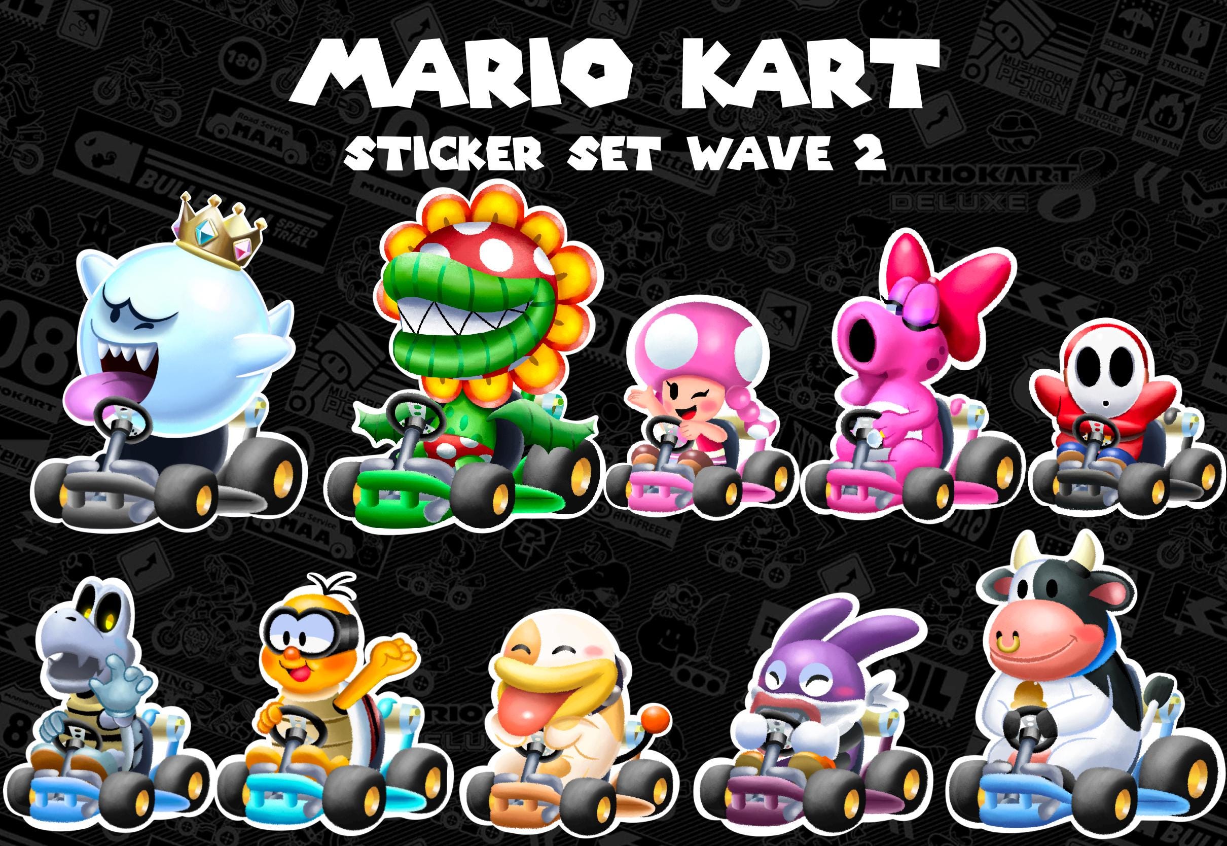 Mario Kart Sticker Set Wave 2 - Etsy
