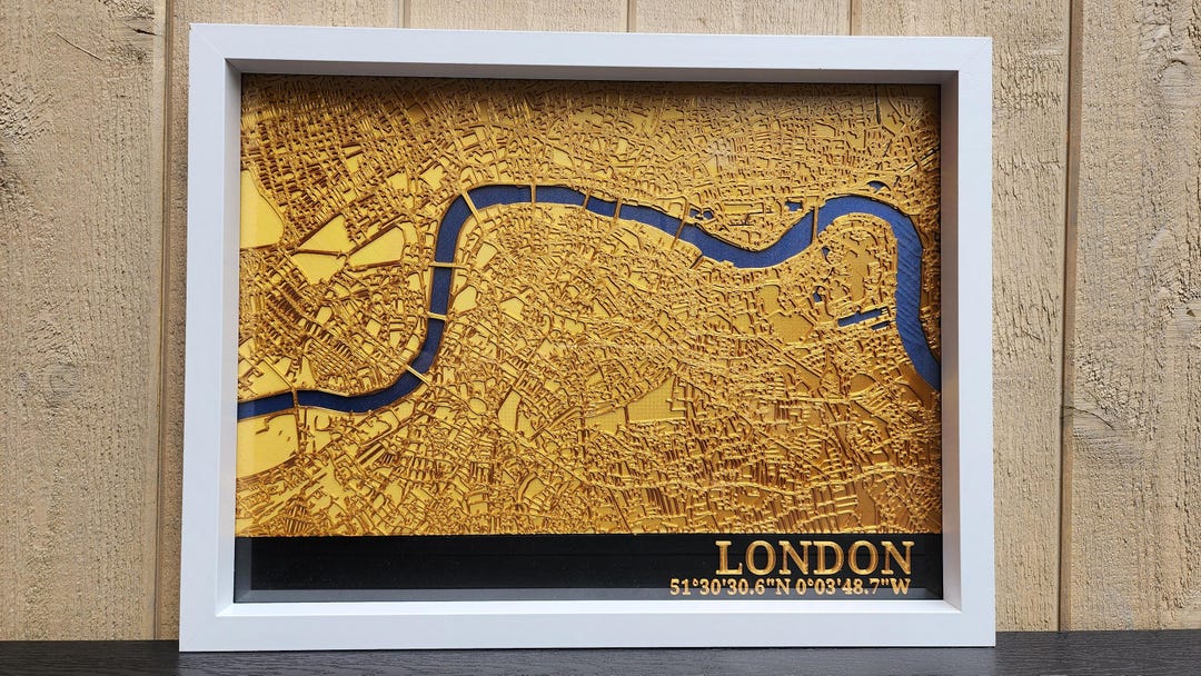 Plan de la ville de Londres - Etsy France