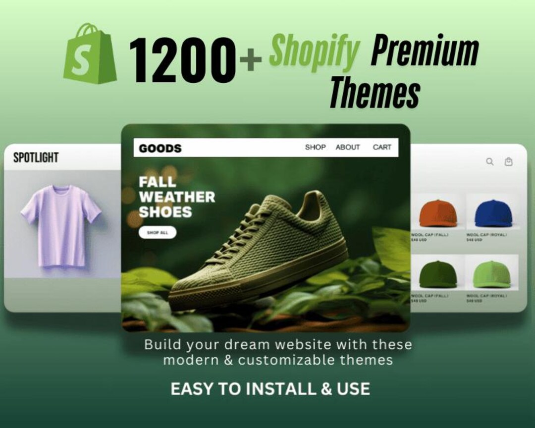 1200+ Shopify Premium Themes | Exclusive Bundle | Fast & Responsive ...