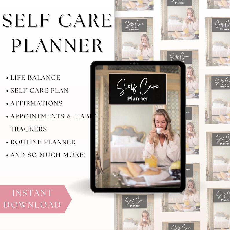 Self Care Planner | 48-page Printable Wellness & Mindfulness Journal ...
