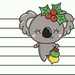 Christmas Writing Paper Digital Download | Cute Koalas, Capybaras ...