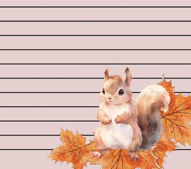 Cute Animal Writing Paper - A5 Digital Download | Koala, Fox & Squirrel ...