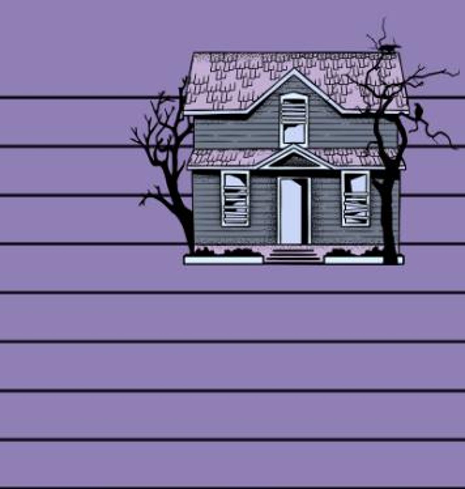 Halloween Writing Paper - A5 Size | Digital Download | Haunted House ...