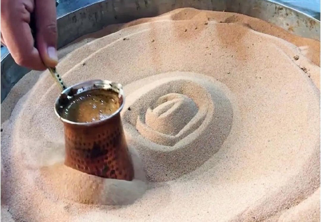 Special Sand for Turkish Coffee in Sand | Non-flammable Sand for ...