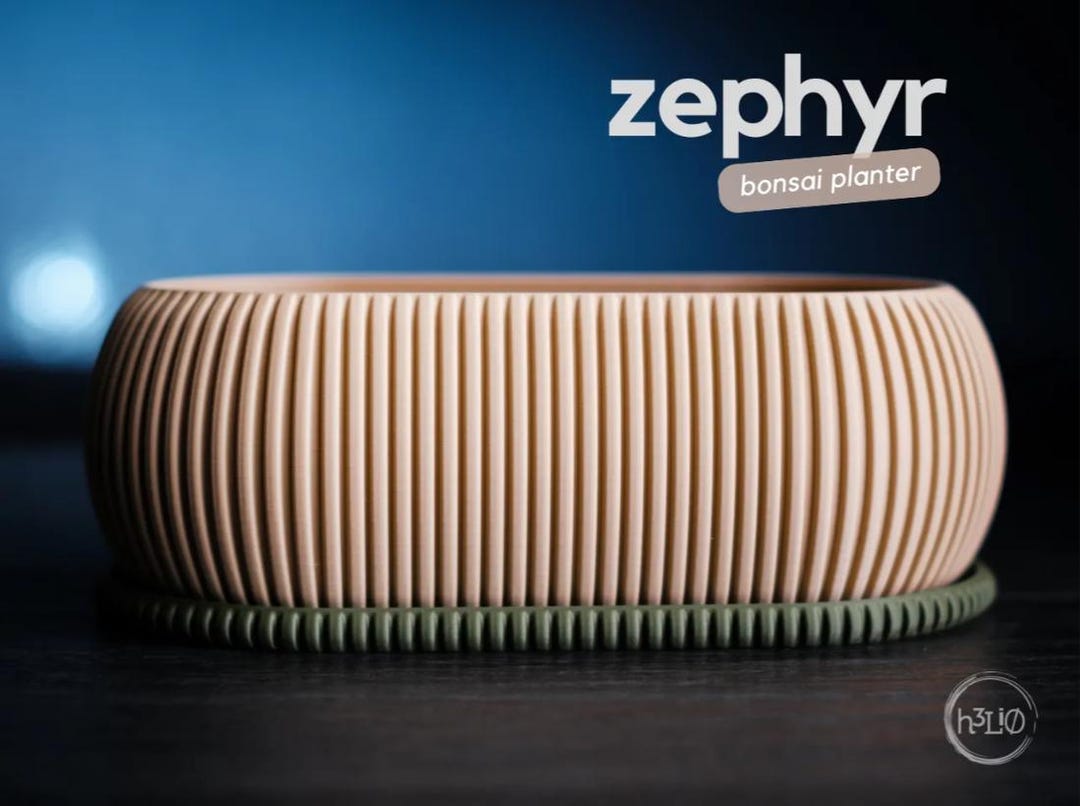 Jardinière à bonsaï Zephyr | Bac d'égouttage inclus | Zen | Jardinière d'intérieur | Décoration ...