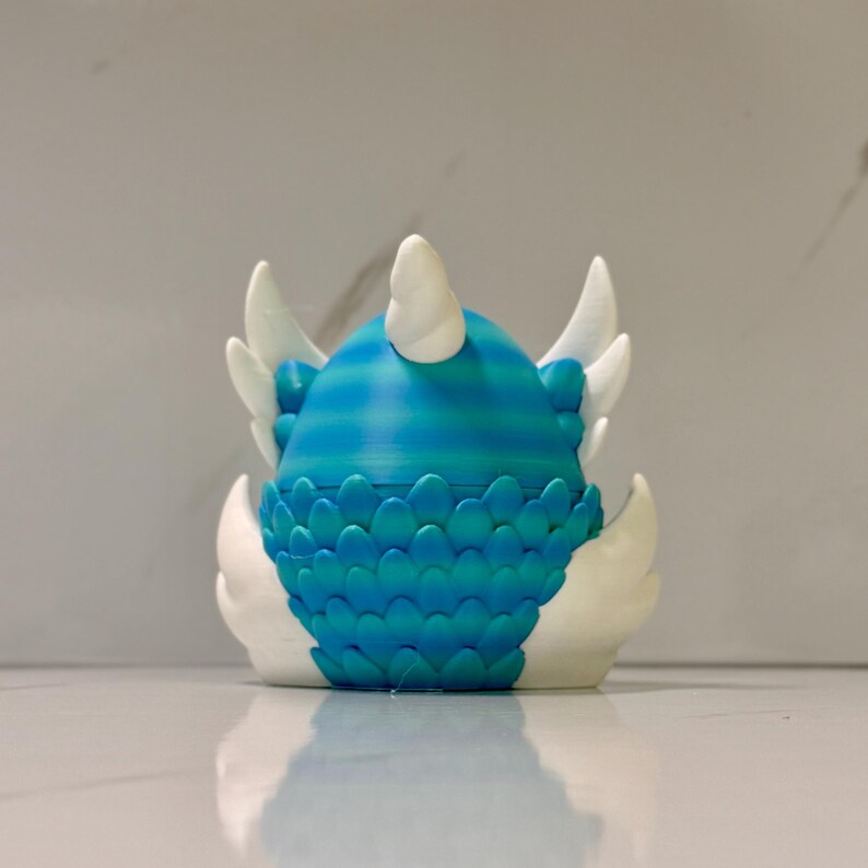 Flexi Celestial Dragon & Egg | 3D Printed Articulated Galaxy Dragon ...