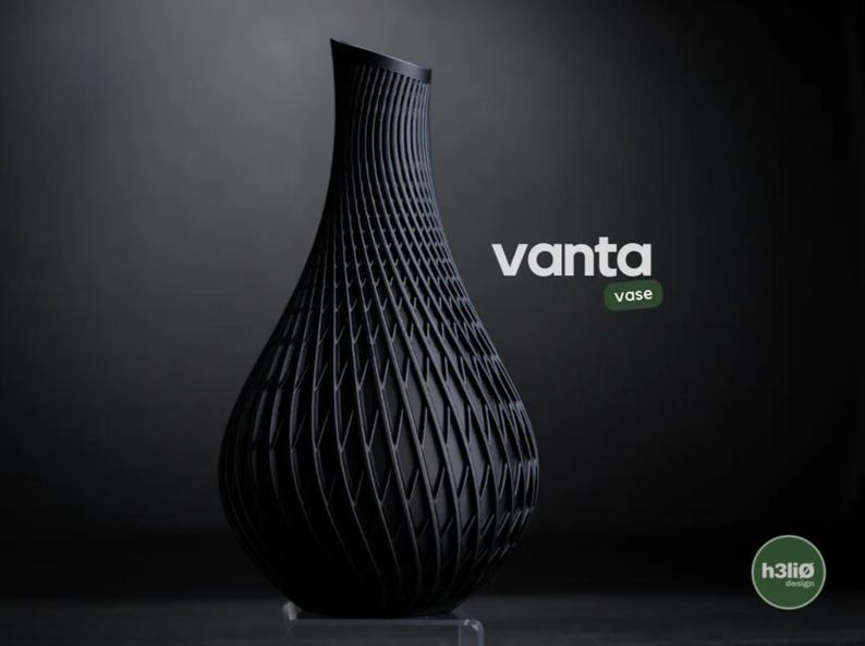Modern 3D Printed Vase: Parametric Design Home Decor - Etsy