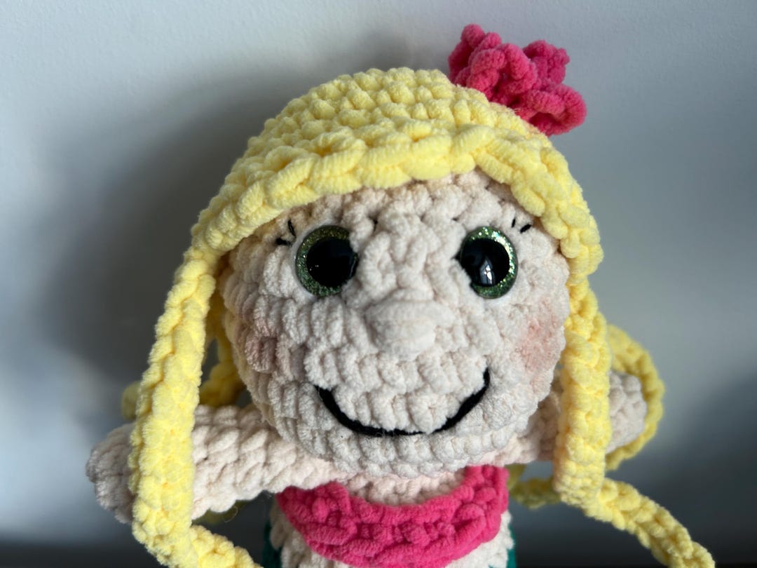 Hand-crocheted Mermaid Doll: Soft Micro-polyester Yarn Plushie - Etsy