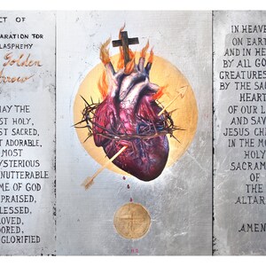 The Golden Arrow Prayer Card - Etsy