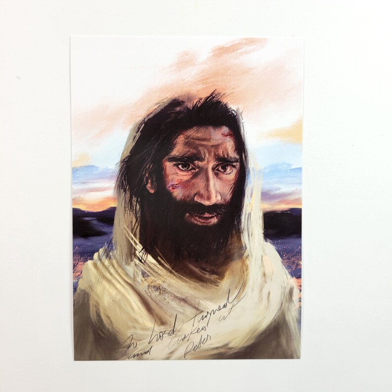 The Lord Looked at Peter - Prayer Card - Etsy