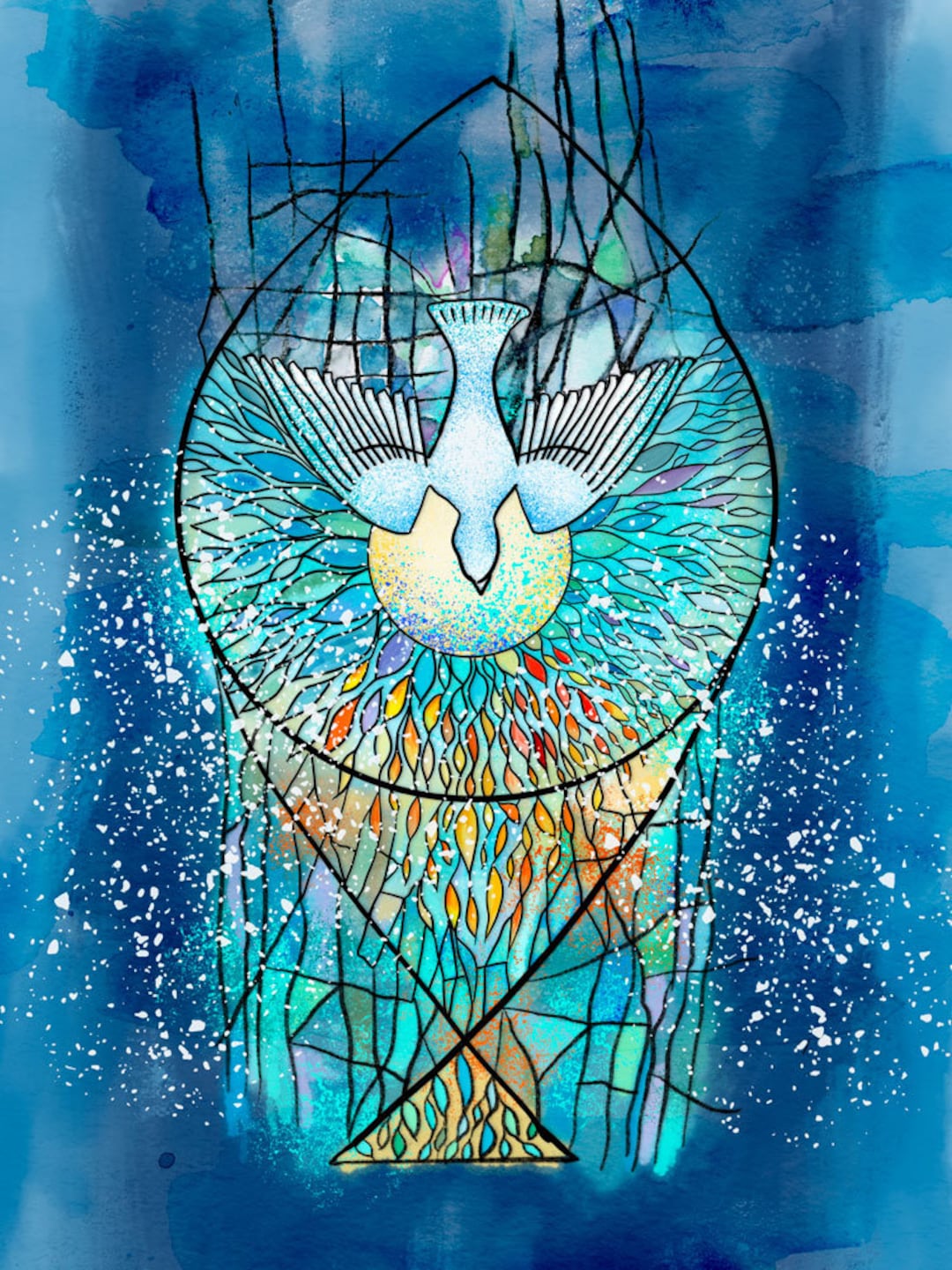 Reserved - Come Holy Spirit - Fine Art Giclee Print - Etsy