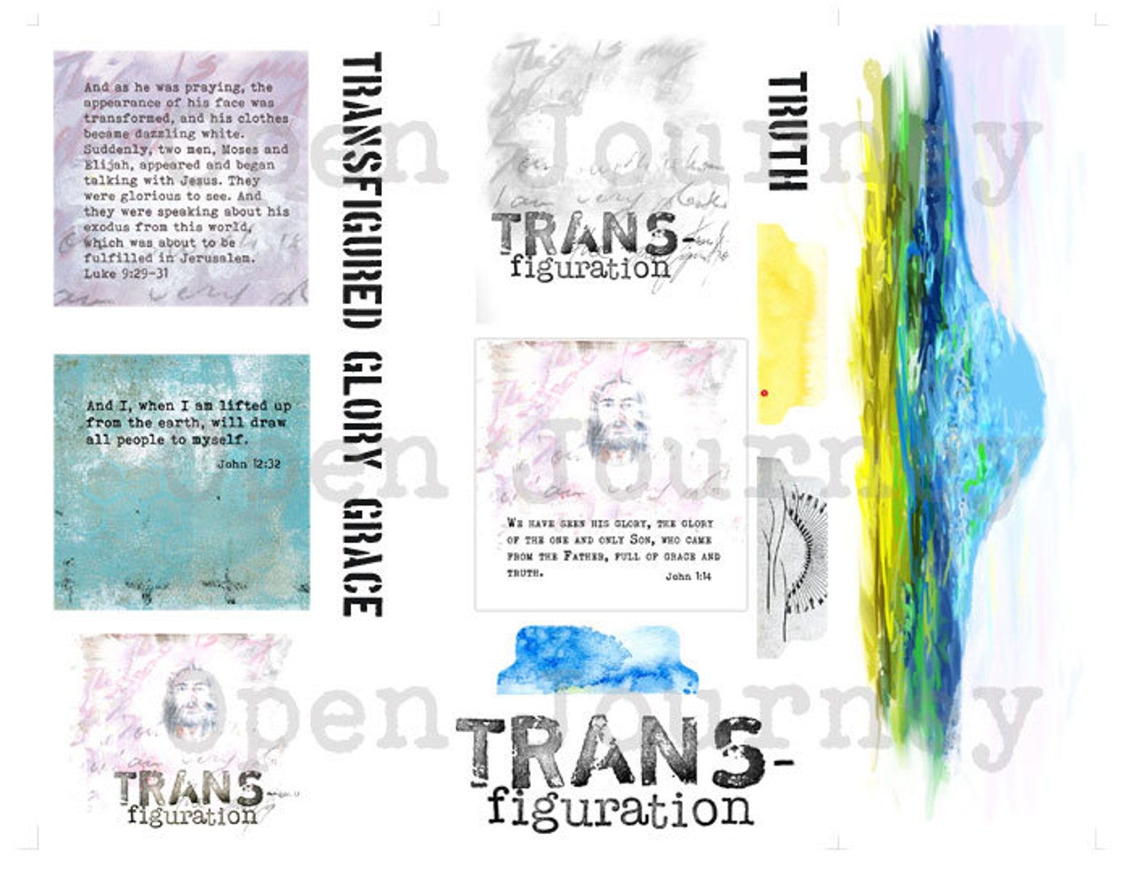 The Transfiguration a Creative Bible Study Bible Journaling | Etsy