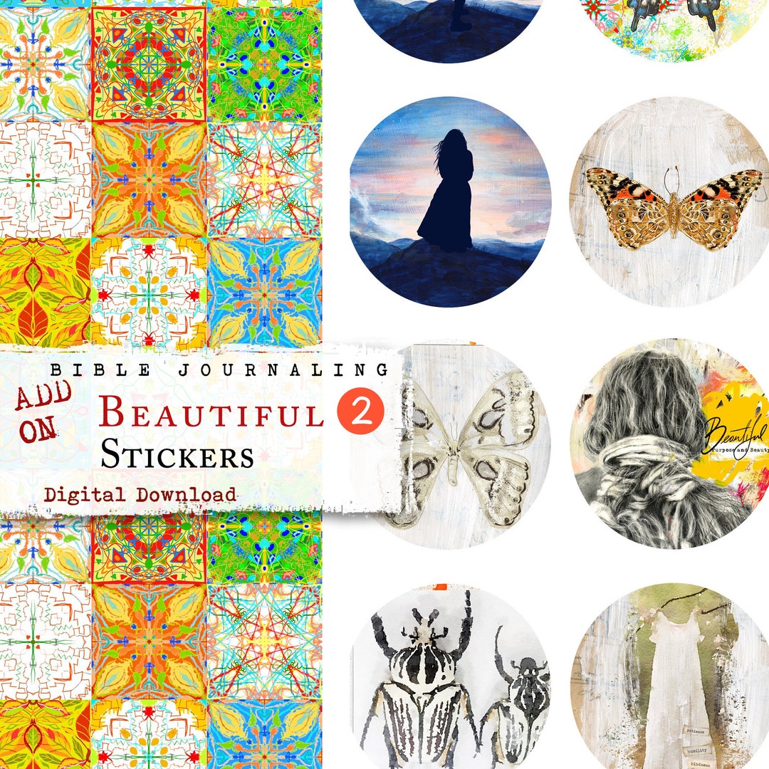 ADD ON Beautiful 2 (purpose and Beauty) - Journaling Stickers - Digital ...