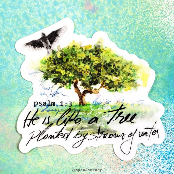 Psalm 1 Sticker | Etsy