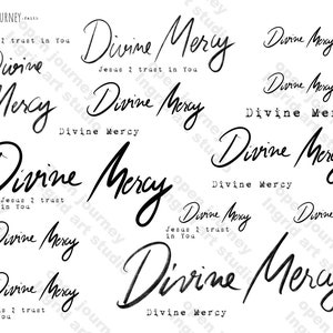 Divine Mercy Bible Journaling Elements - Digital Download - Etsy