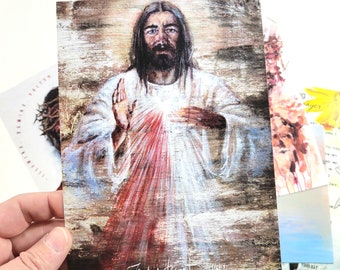 Divine Mercy Jesus Prayer Card, Catholic Prayer Card, Jesus Prayer Card ...