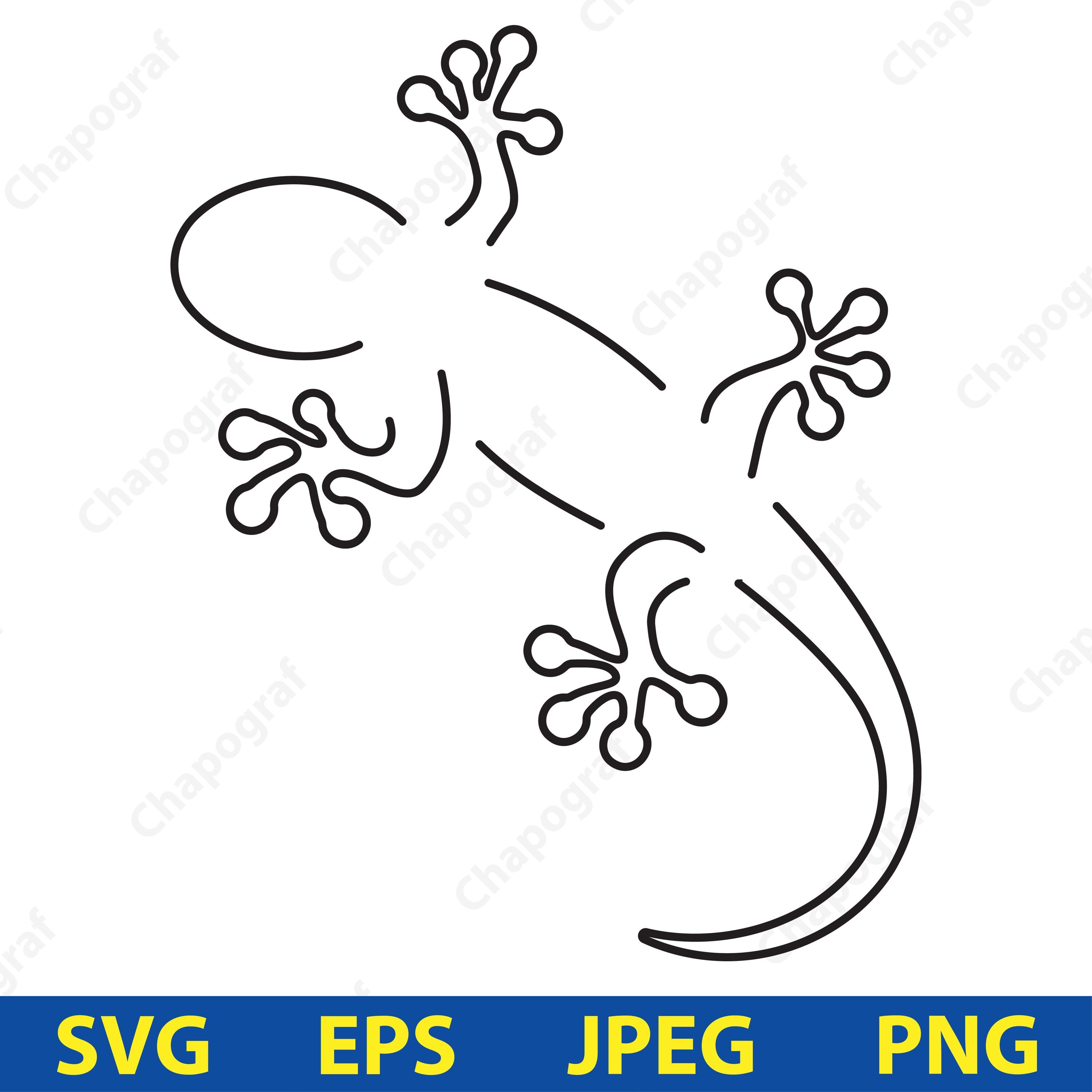 Lizard Svg File, Gecko Cricut, Reptile Png, Salamander Cut Files ...