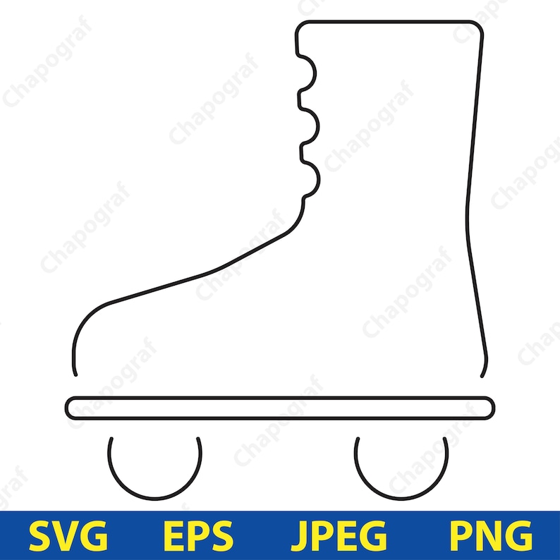 Roller Skates Svg, Png Clipart, Digital Retro Sport Designs, Svg File ...