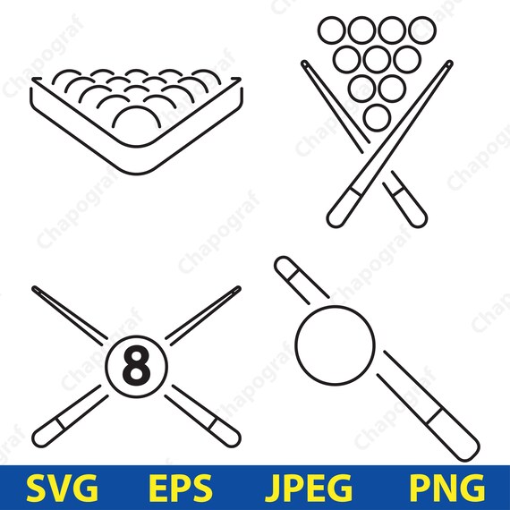 Clipart De Billard Sport Illustration Billard SVG, Png Clipart,