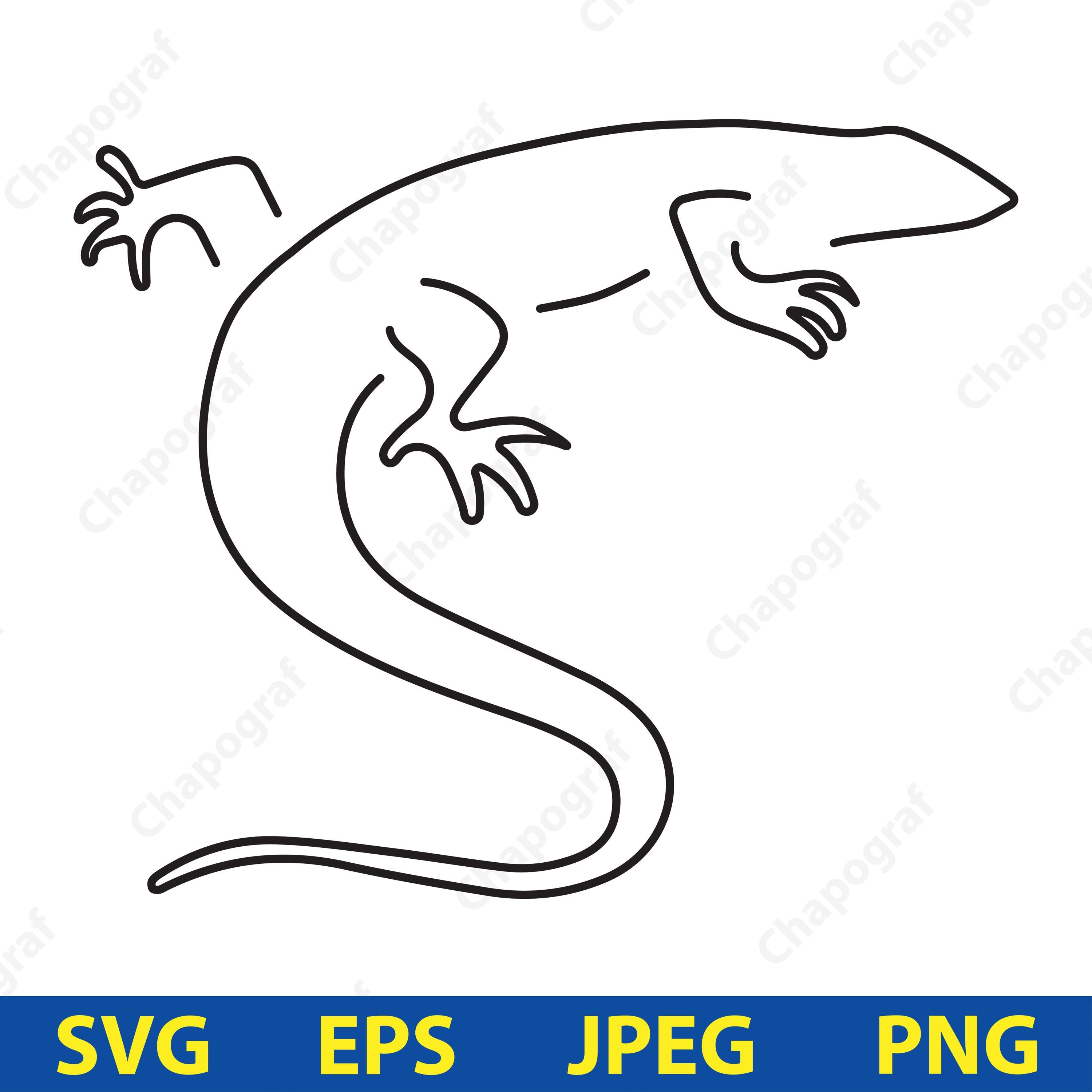 Lizard Svg File, Gecko Cricut, Reptile Png, Salamander Cut Files ...