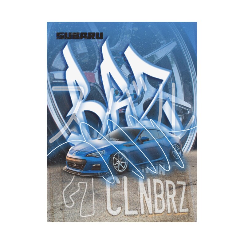 Subaru BRZ Poster | JDM Poster | Car Poster | Art Poster | Car Print ...