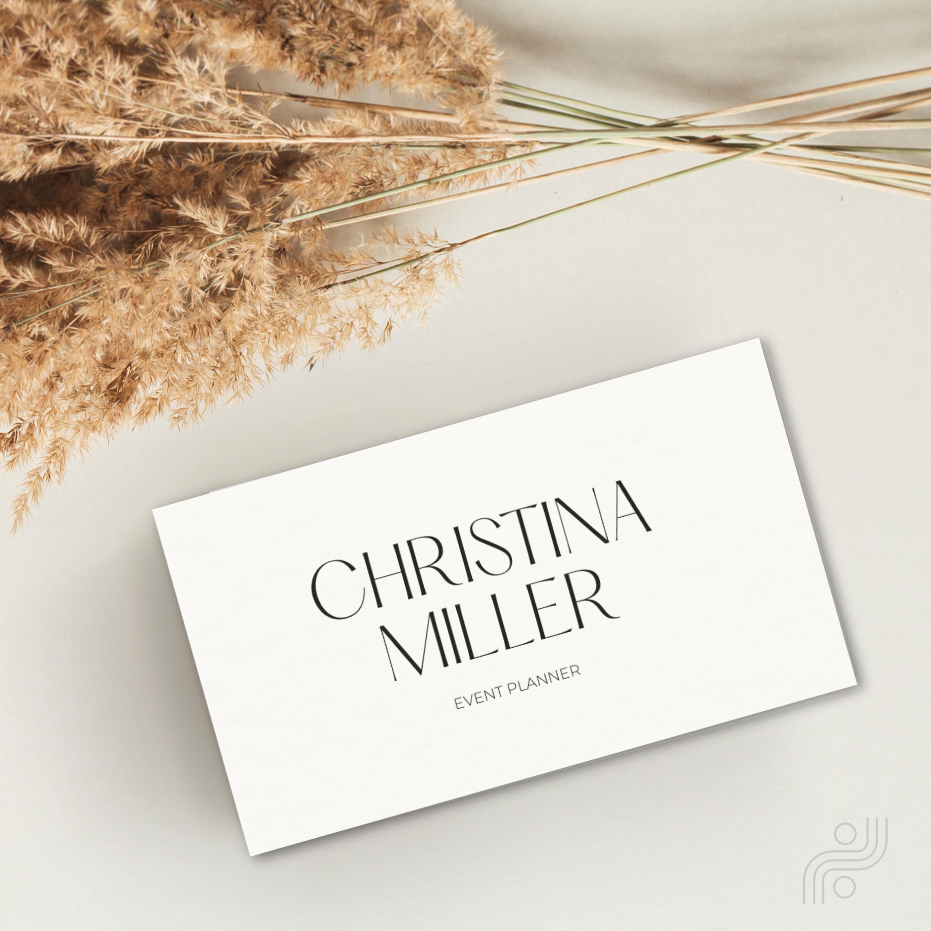 CANVA Business Card Design Template | Minimal Business Card | Modern ...