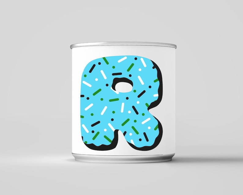 Blue Alphabet Donut Svg, Dxf, Eps, Png, Jpg, Blue Letters Donut ...