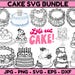 Cake SVG Bundle,cake Outline Svg,cake Clipart,cake Silhouette,bakery ...