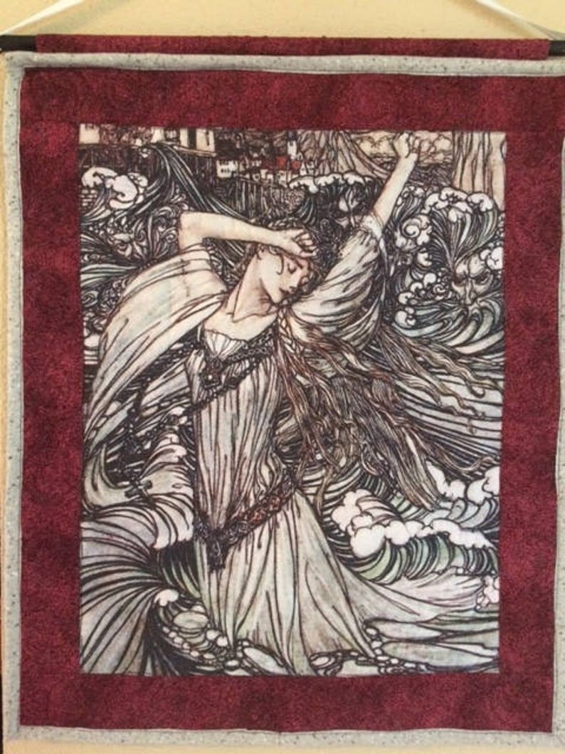 Arthur Rackham Mermaid Water Sea Nymph Undine Wall Hanging | Etsy
