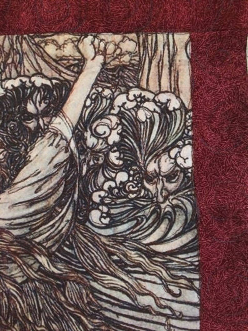 Arthur Rackham Mermaid Water Sea Nymph Undine Wall Hanging | Etsy