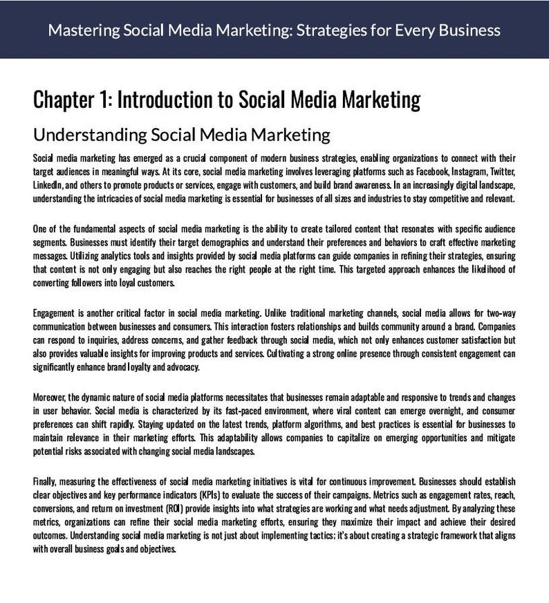 Mastering Social Media Marketing: Strategies for Every Business - Etsy