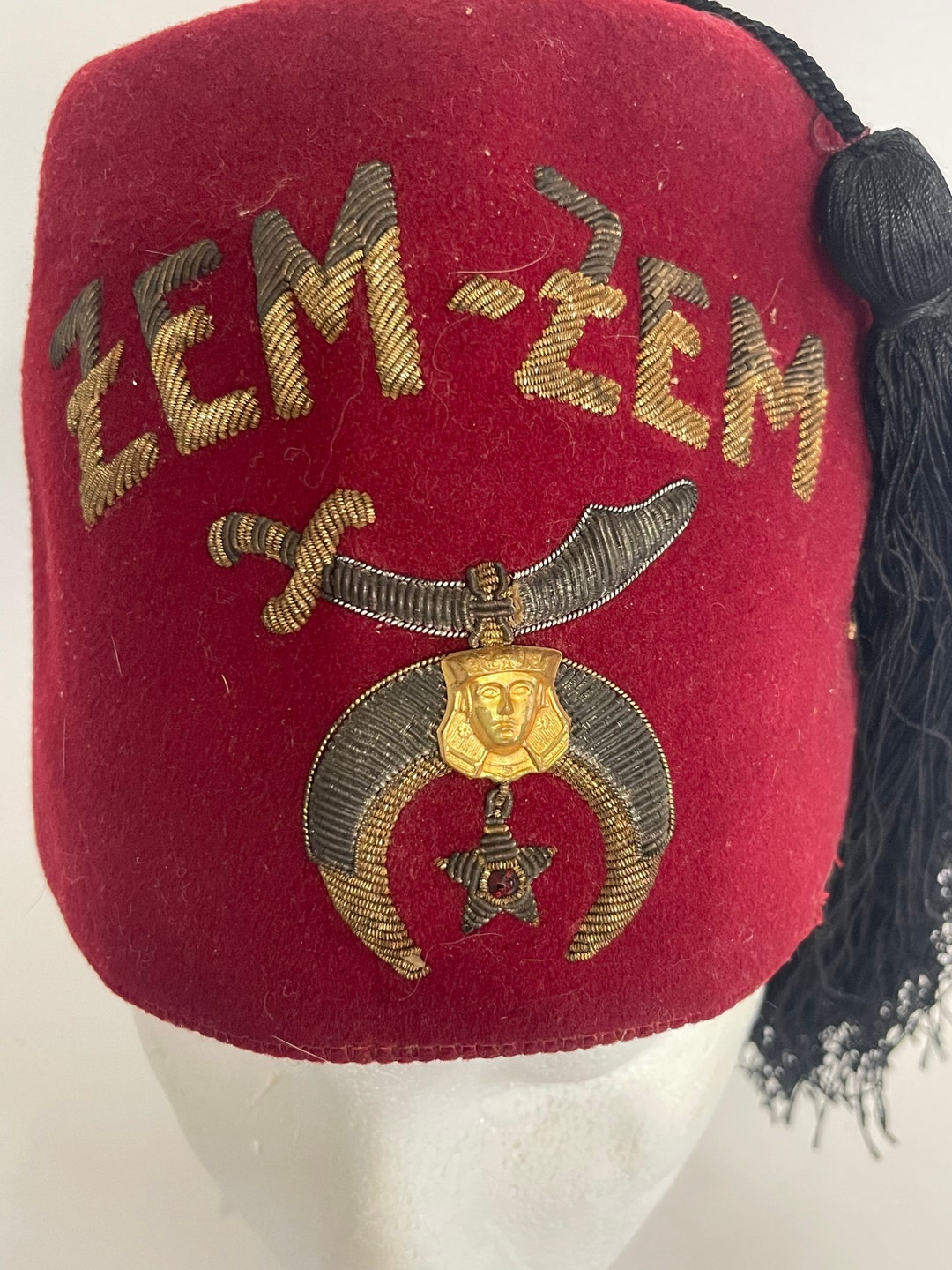 Vintage Shriner Zem Zem Hat Ward Stilson - Etsy