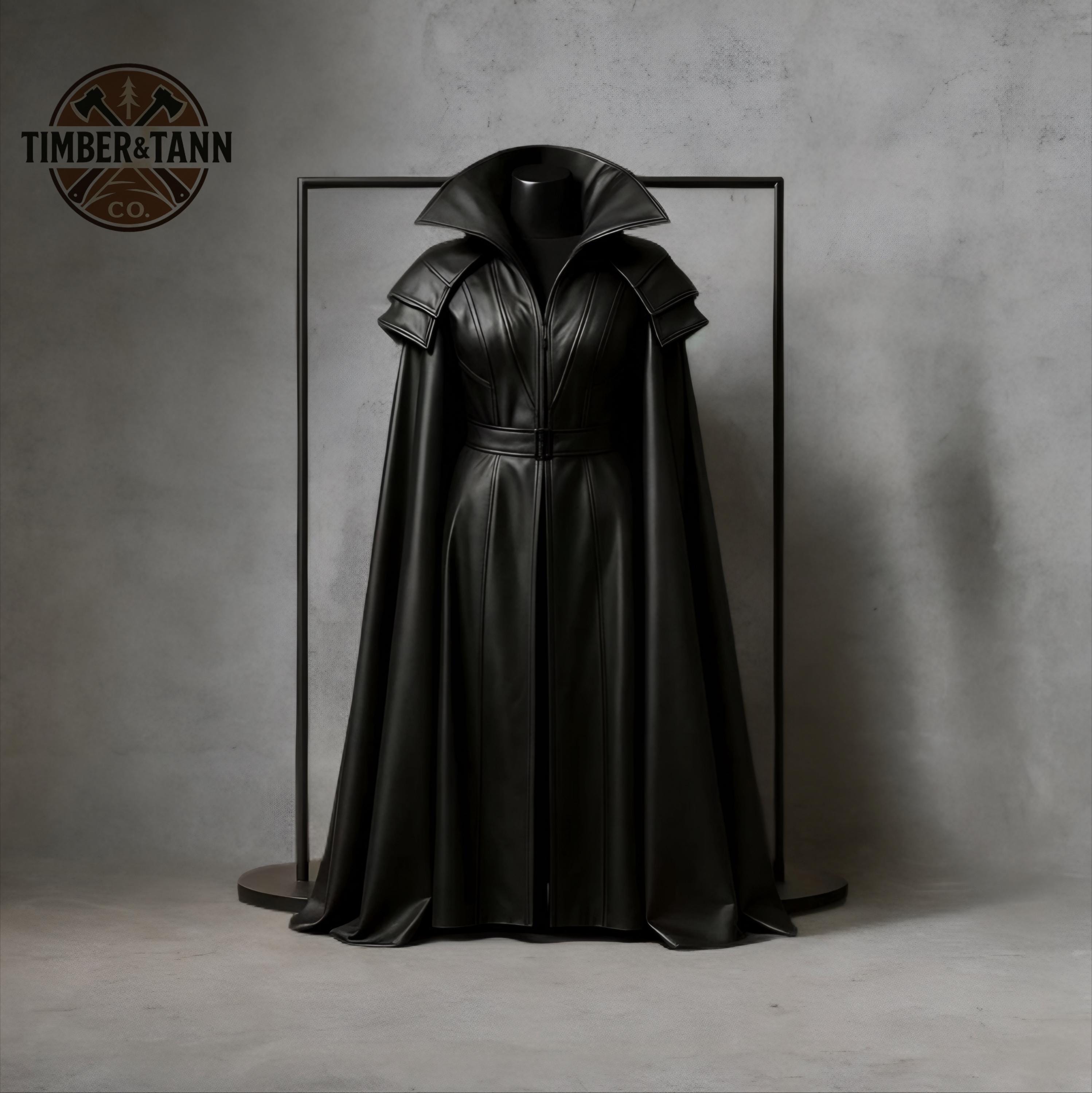 Luxury Handmade Leather Cape, Handmade Fantasy Couture Cloak, Gothic ...