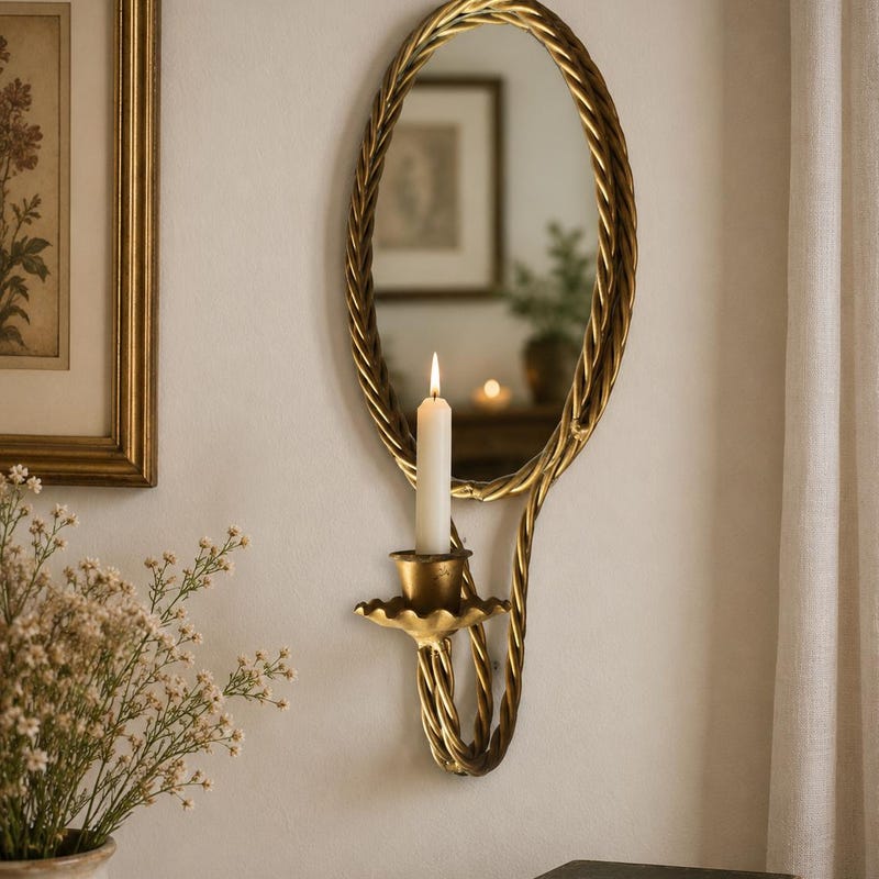 Chic Oval Mirror - Etsy
