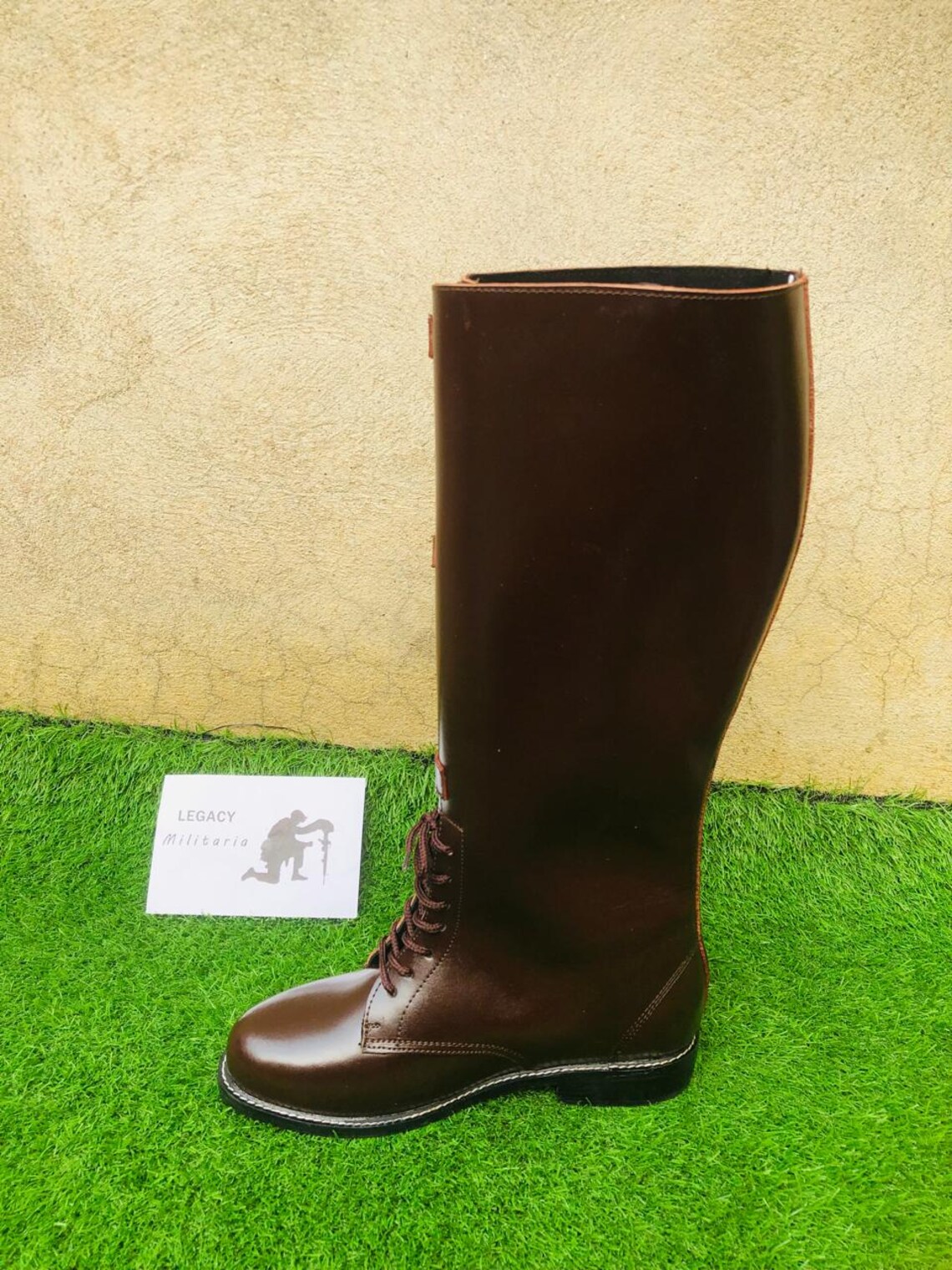 US M40 Cavalry Leather Boots: 3 Buckle Dark Brown Riding Boots - Etsy