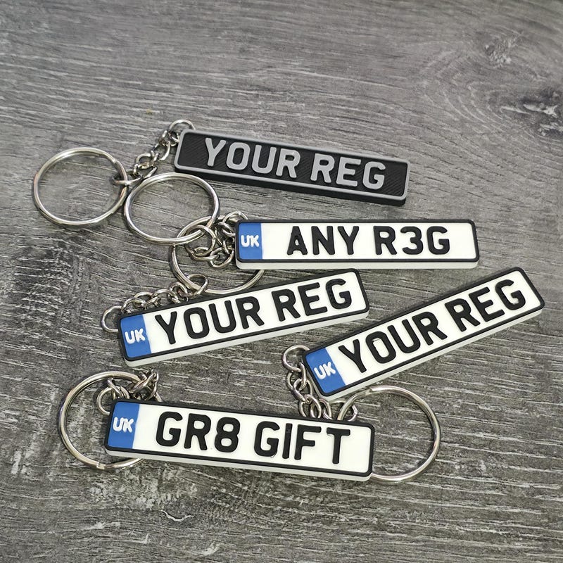 Number Plate Keyring - Etsy UK