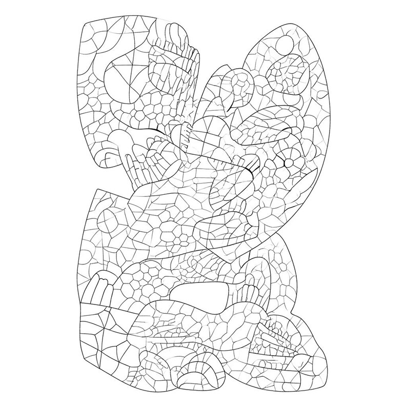 Gaudí Mosaic Coloring Book | Barcelona Architecture Art (PDF Download ...