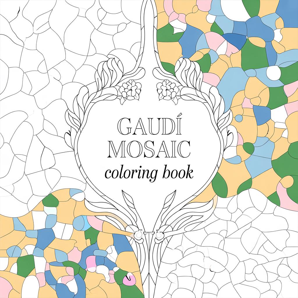 Gaudí Mosaic Coloring Book | Barcelona Architecture Art (PDF Download ...