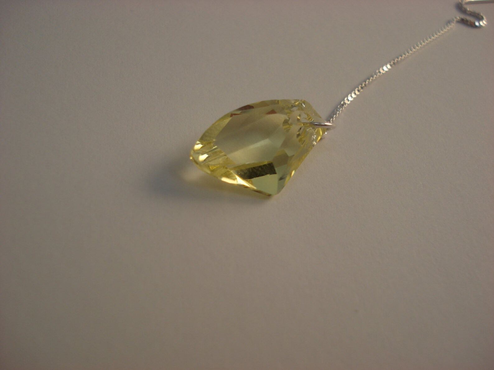 Light Yellow Swarovski Crystals on Sterling Threader Earrings | Etsy