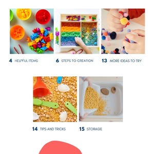 Toddler Sensory Bin Creation Guide - Etsy